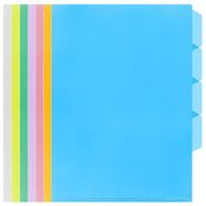 E-357 Plastic Folder F4 4-Layer Clear