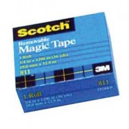3M Scotch 811 Removable Magic Tape 3/4"x36yds