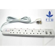 FYM Extension Socket 13Ax5+4USB